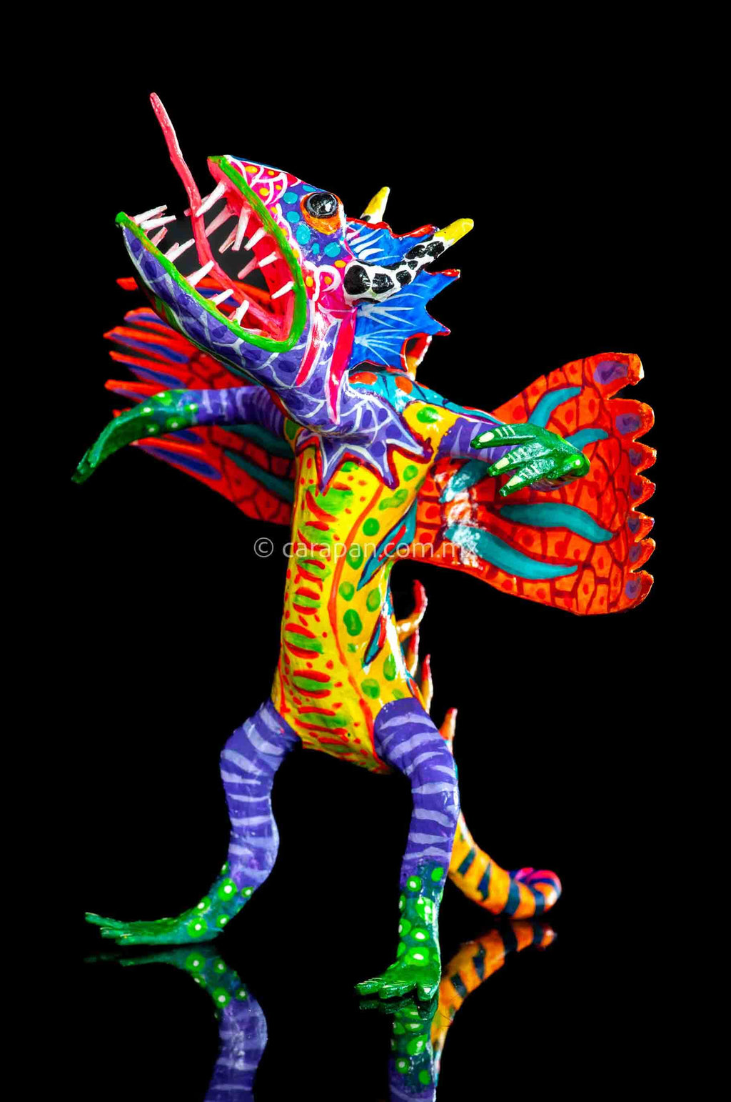 Mexican Alebrije Paper Mache Orange Wings – CARAPAN, MEXICAN ART ...
