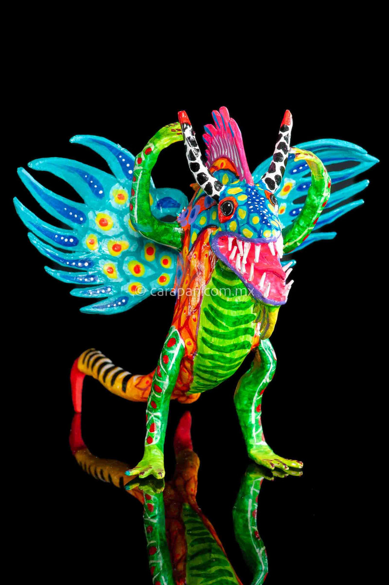 Paper Mache Alebrije Mexican Dragon Rising Hands – CARAPAN, MEXICAN ART ...