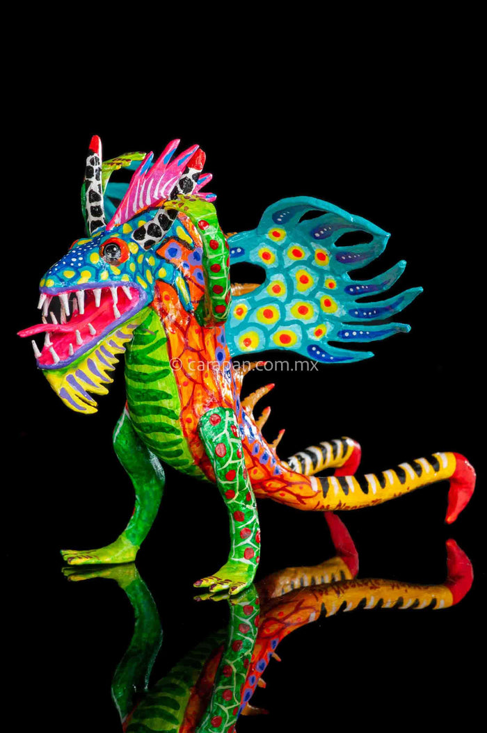 Paper Mache Alebrije Mexican Dragon Rising Hands – CARAPAN, MEXICAN ART ...
