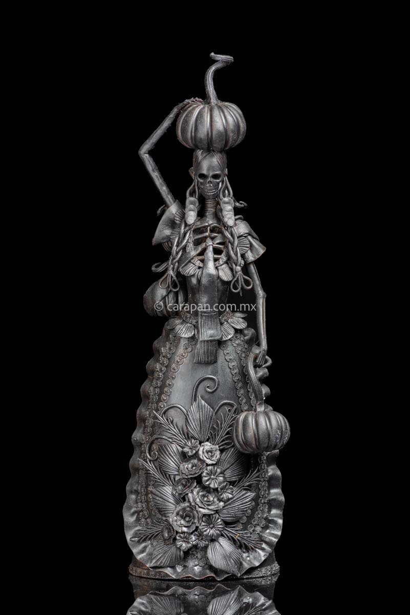 Catrina with Pumpkins Mexican Day of the Dead sculpture – CARAPAN ...