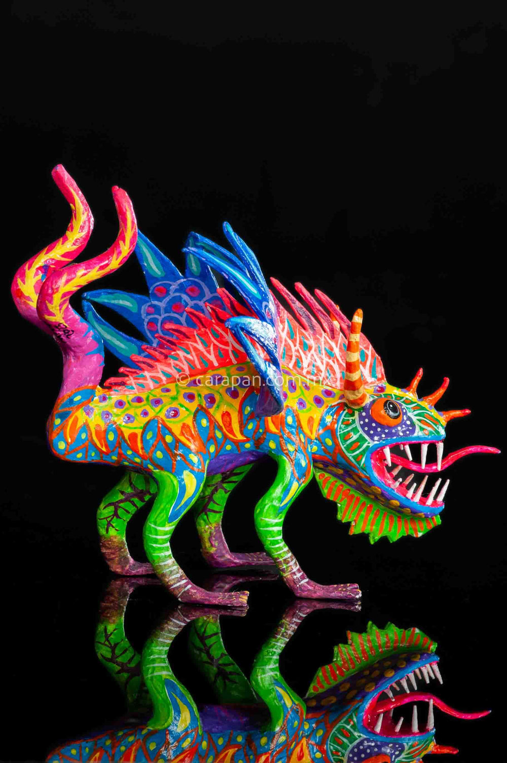 Paper Mache Alebrije Mexican Dragon Horizontal position. – CARAPAN ...