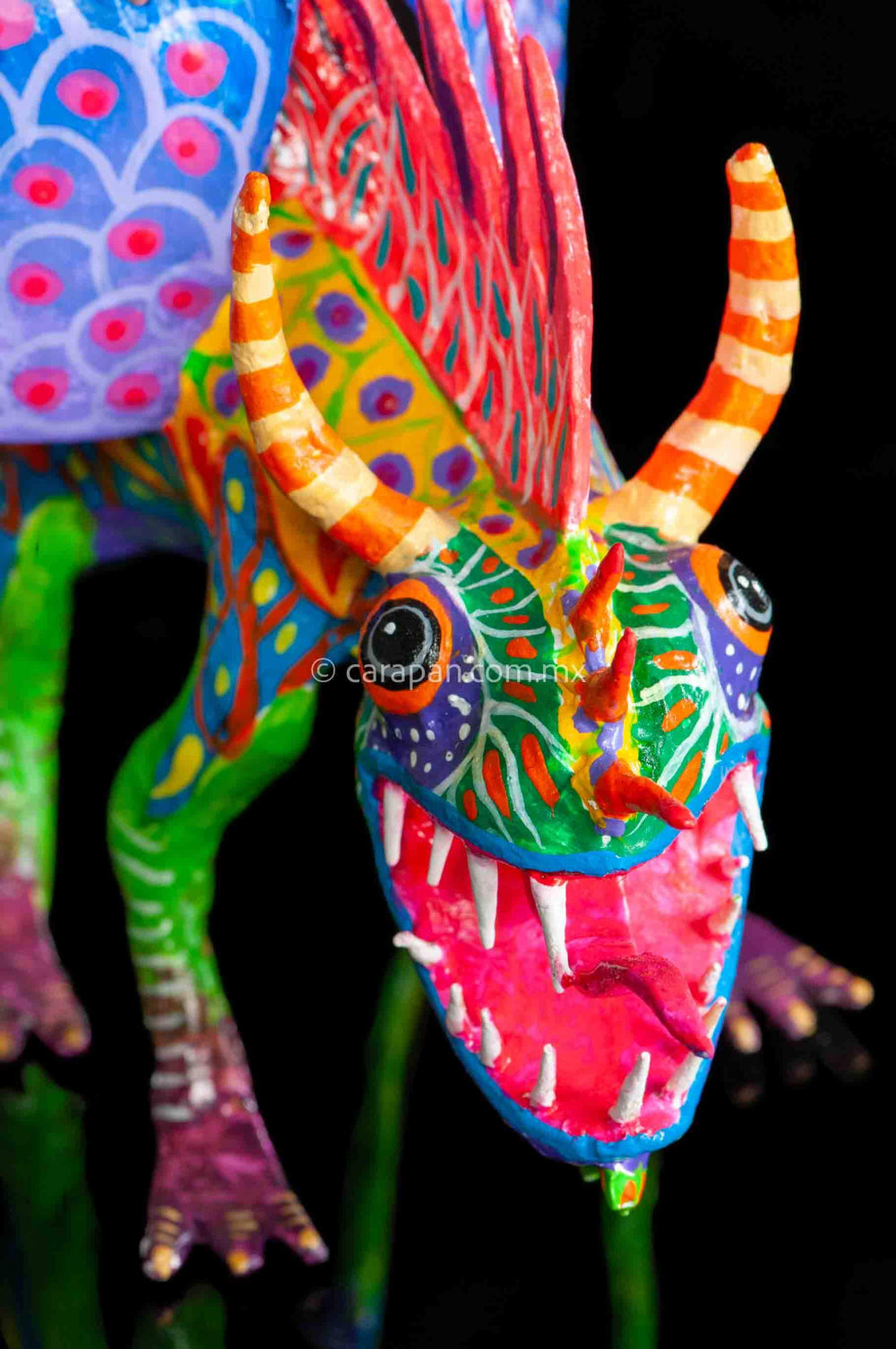 Paper Mache Alebrije Mexican Dragon Horizontal position. – CARAPAN ...