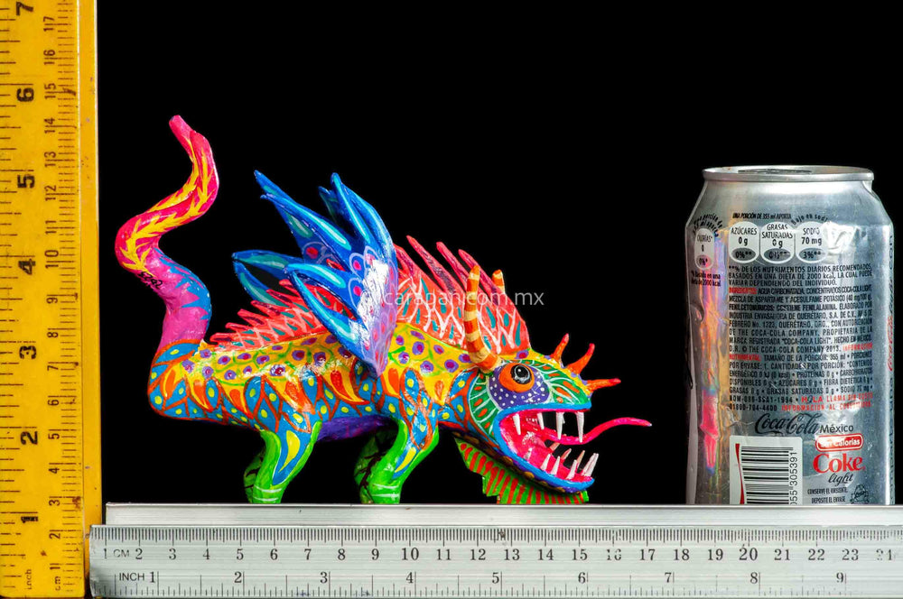 Paper Mache Alebrije Mexican Dragon Horizontal position. – CARAPAN ...
