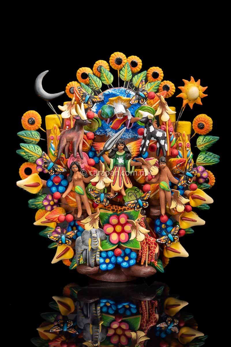 Mexican Tree of Life Genesis Adam & Eve – CARAPAN, MEXICAN ART GALLERY ...
