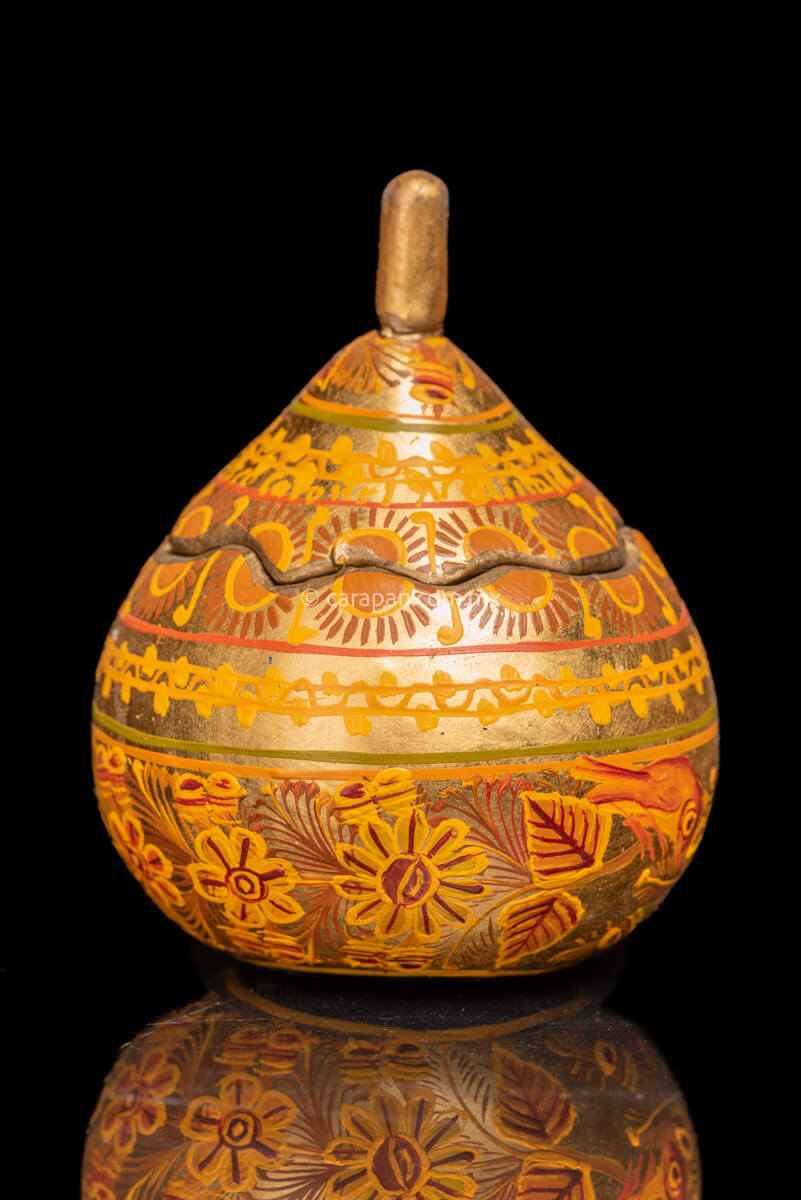Gold Outlined Gourd by Master of Folk Art Chico Coronel – CARAPAN ...