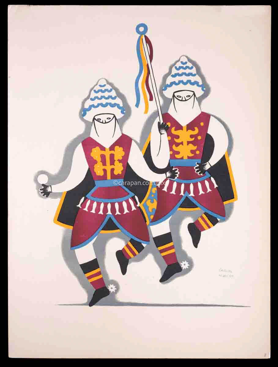 Set of 4 Litographs "Dances of Mexico" by Carlos Merida – CARAPAN ...