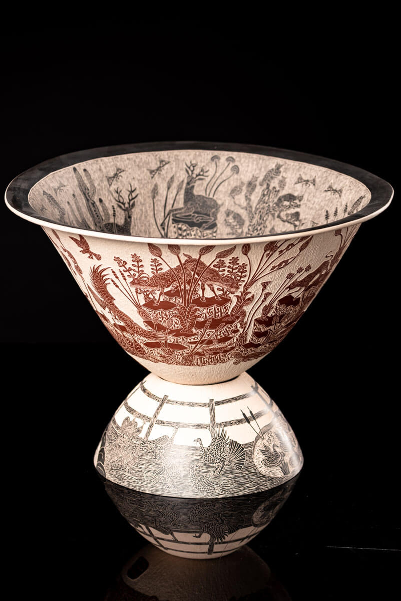 Masterpiece! Mata Ortiz Conic pot with Desert Creatures – CARAPAN ...