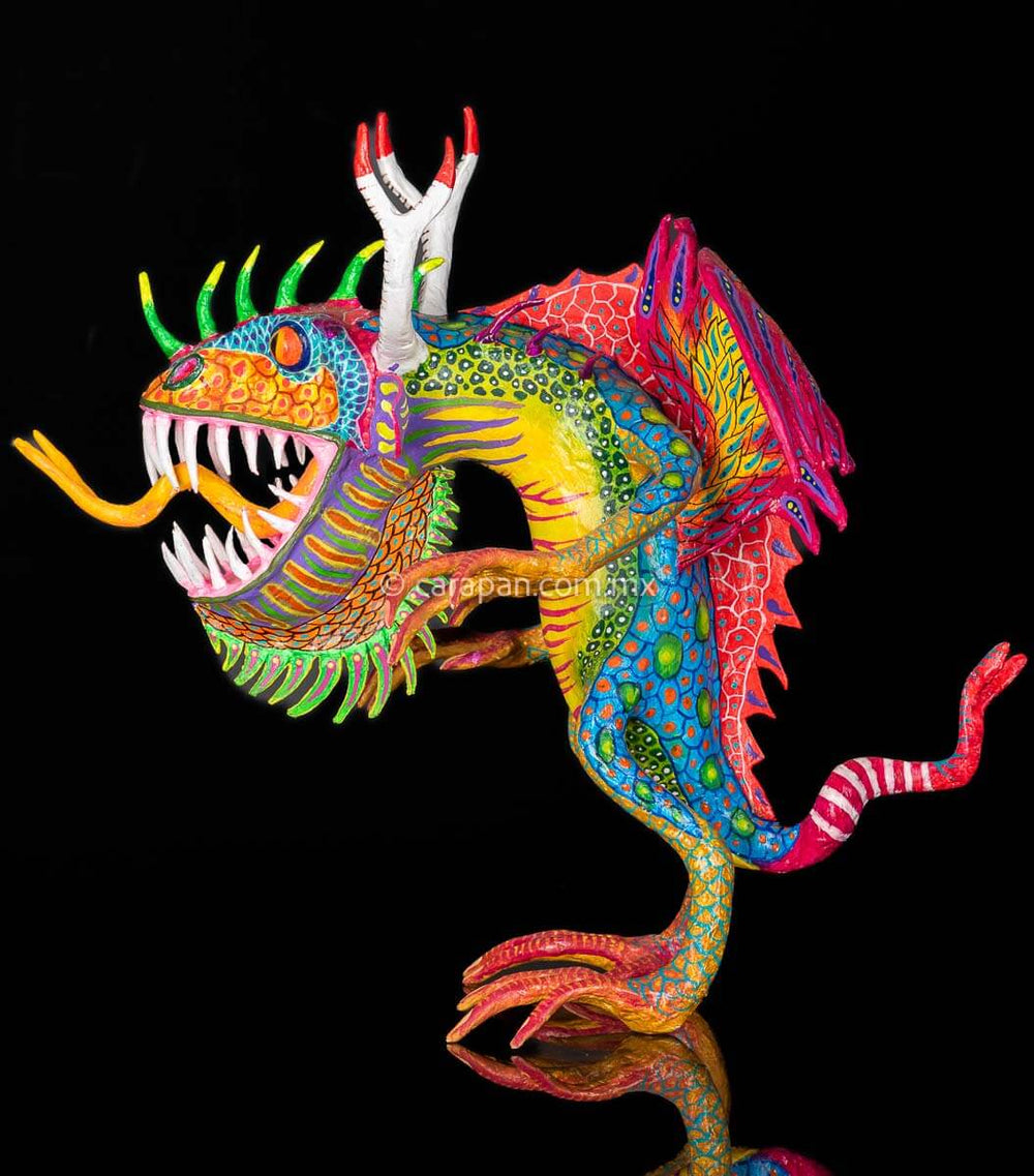 Big Paper Mache Alebrije Mexican Folk Art Dragon – CARAPAN, MEXICAN ART ...