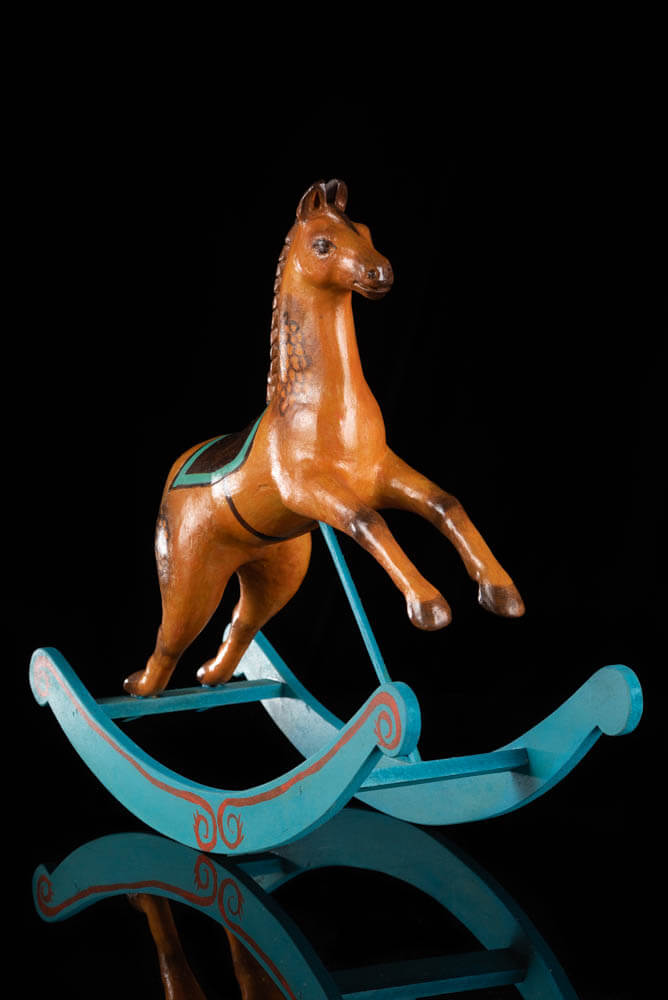 Clay Horse With Swinging Base by Renowned Mexican Artist Juan Torres ...