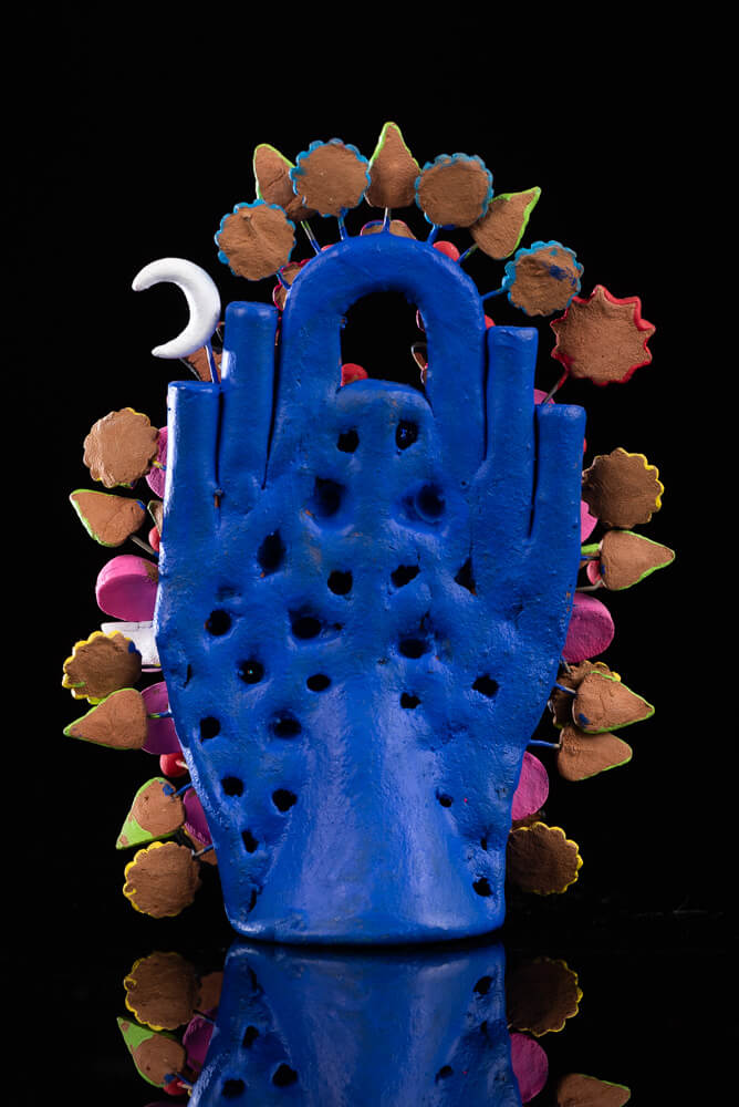 Miniature Tree of Life with Sun Mexican Folk Art Pottery from Metepec ...