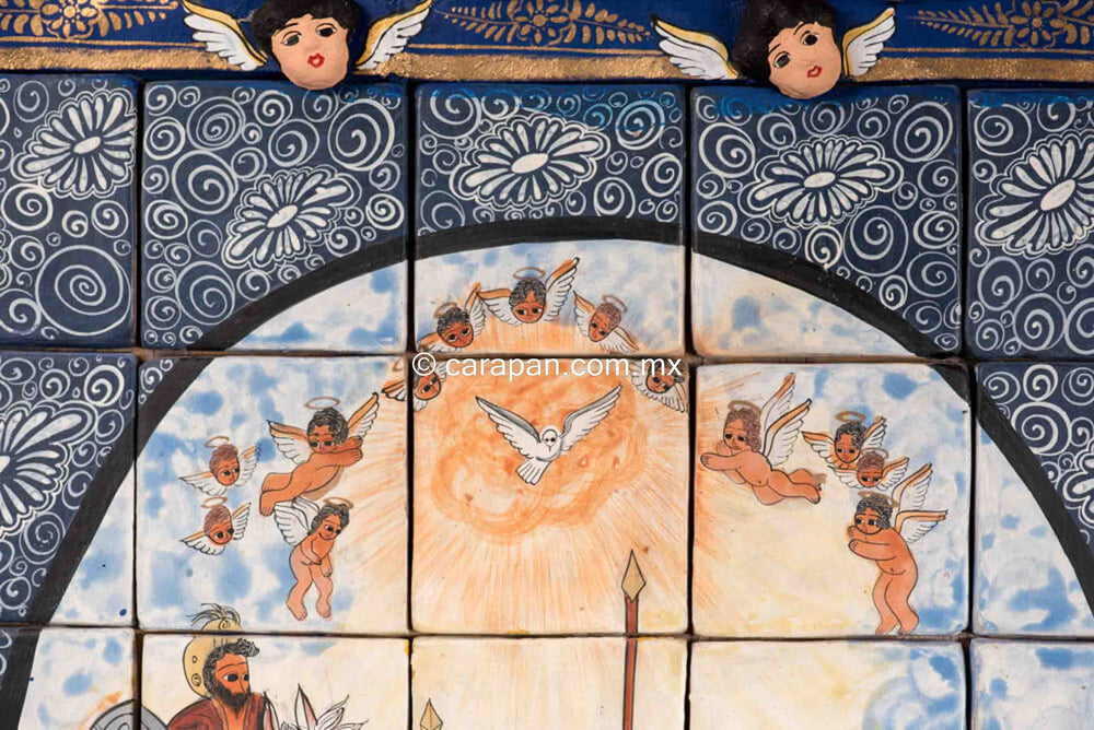 St Peter Crucifixion Retablo Tonala Burnished Clay Art – CARAPAN ...