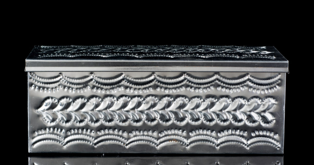 Hand Chiseled Tin Box With Divisions for Tea Bags, Chromed – CARAPAN ...